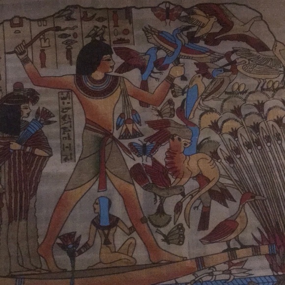 Wall Decor | Egyptian Papyrus Hand Paint | Poshmark